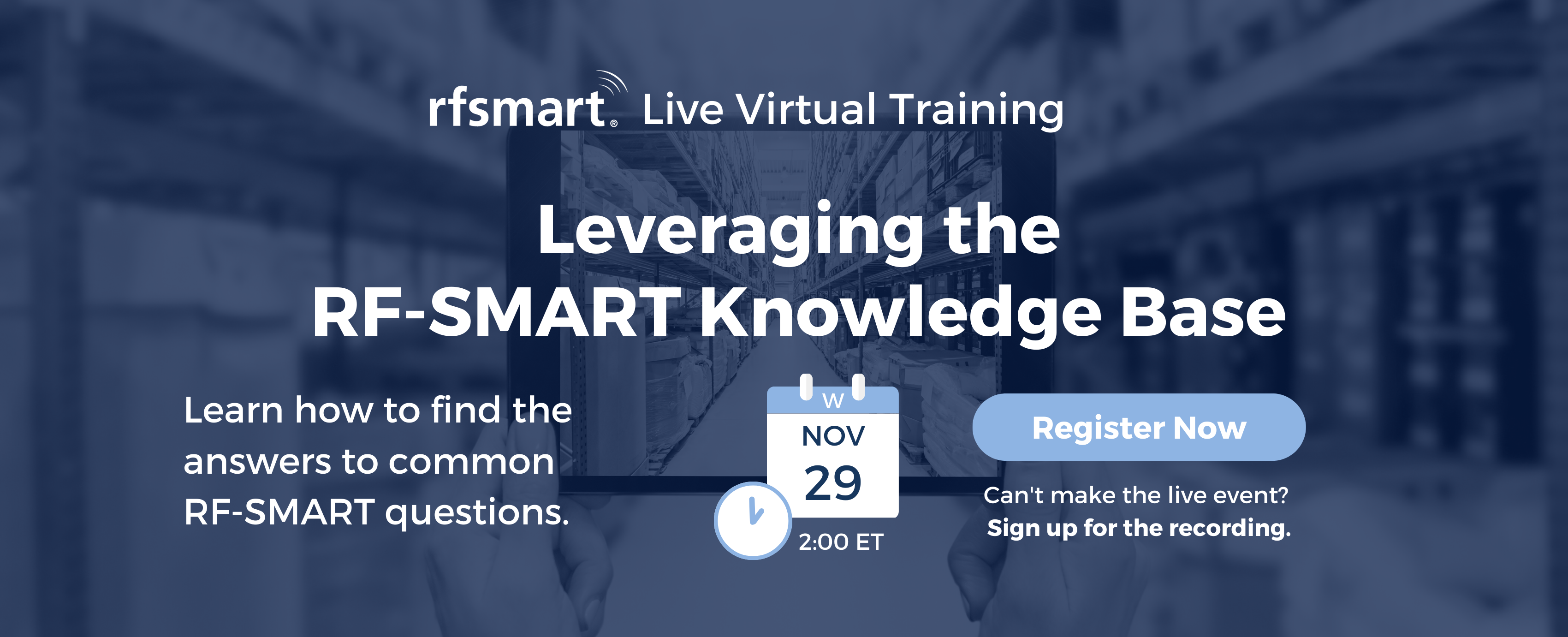 Live Customer Training: September 2023