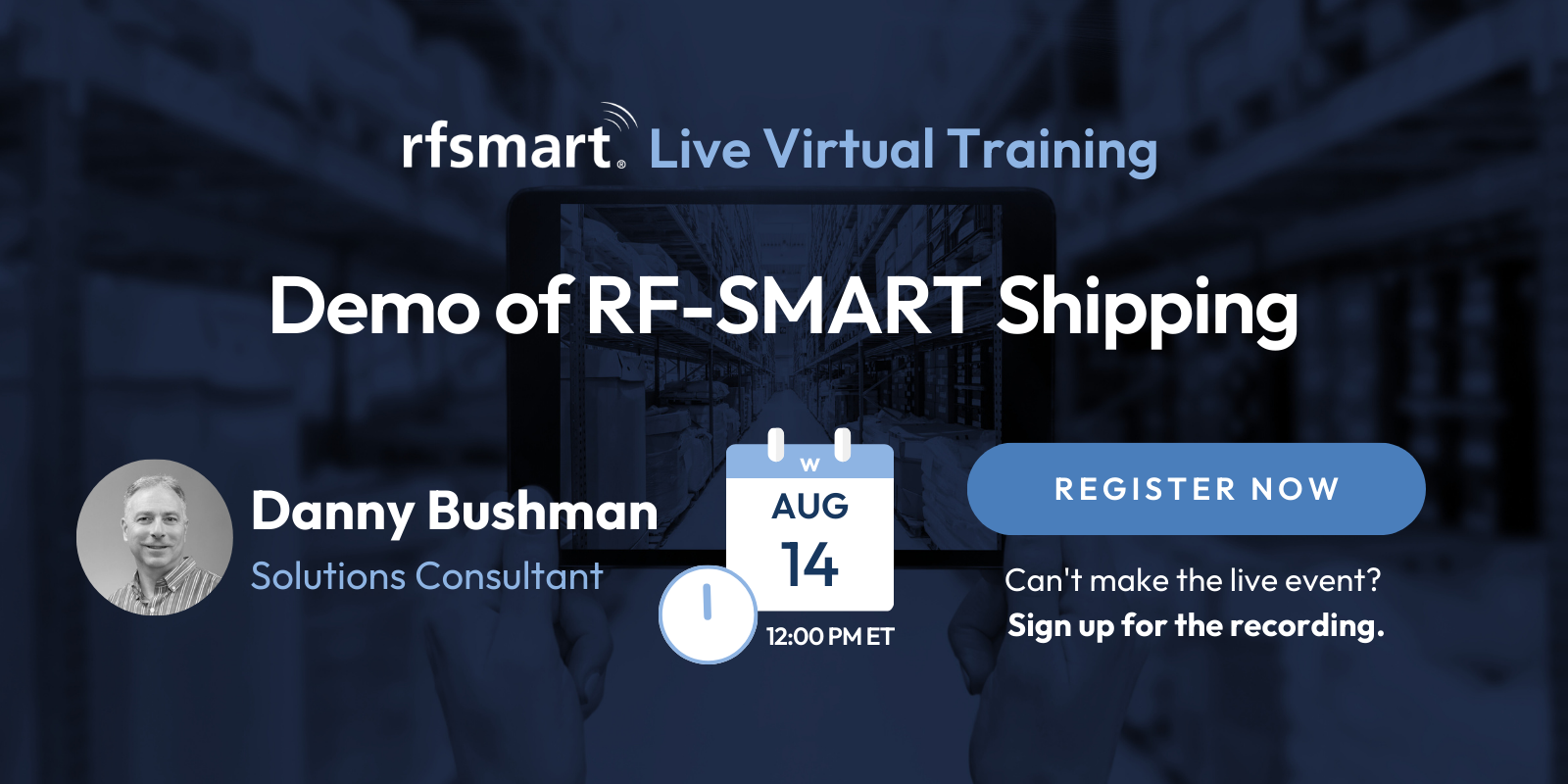 Demo of RF-SMART Shipping (August 2024)