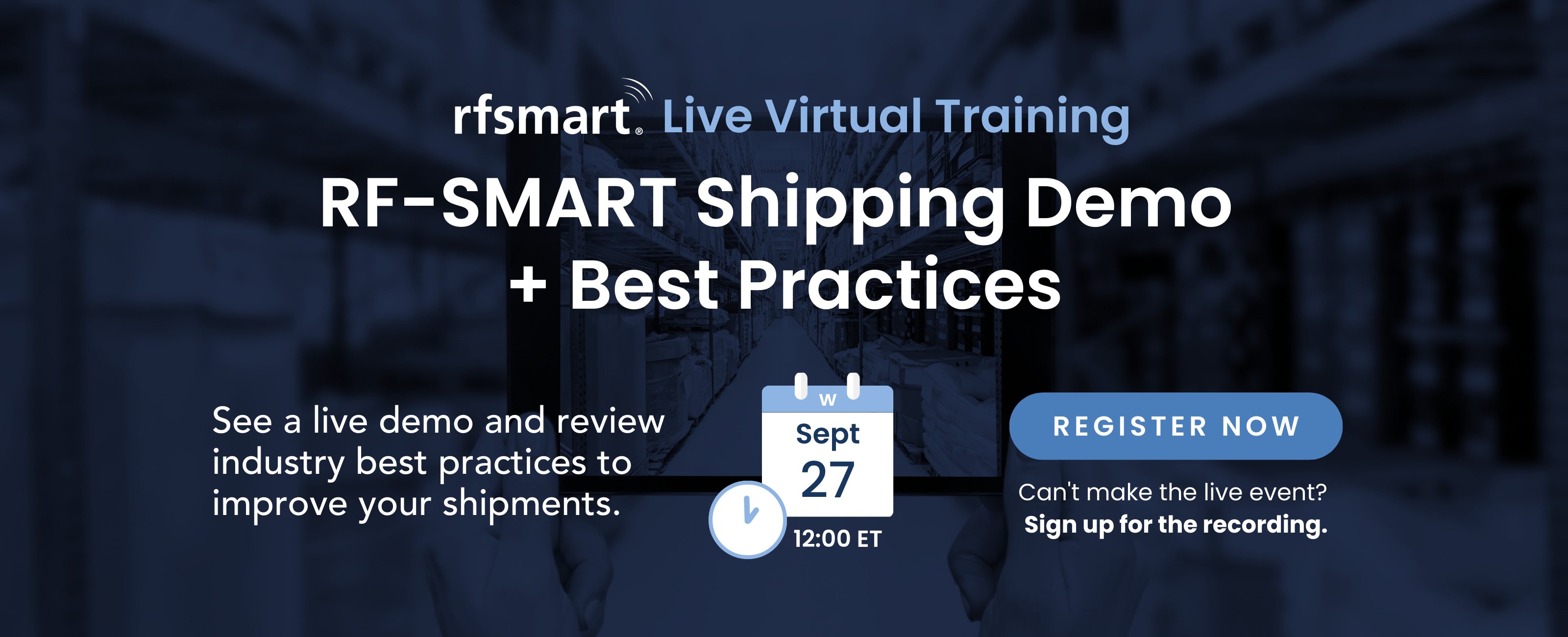 RF-SMART Shipping Demo Webinar- September 2023