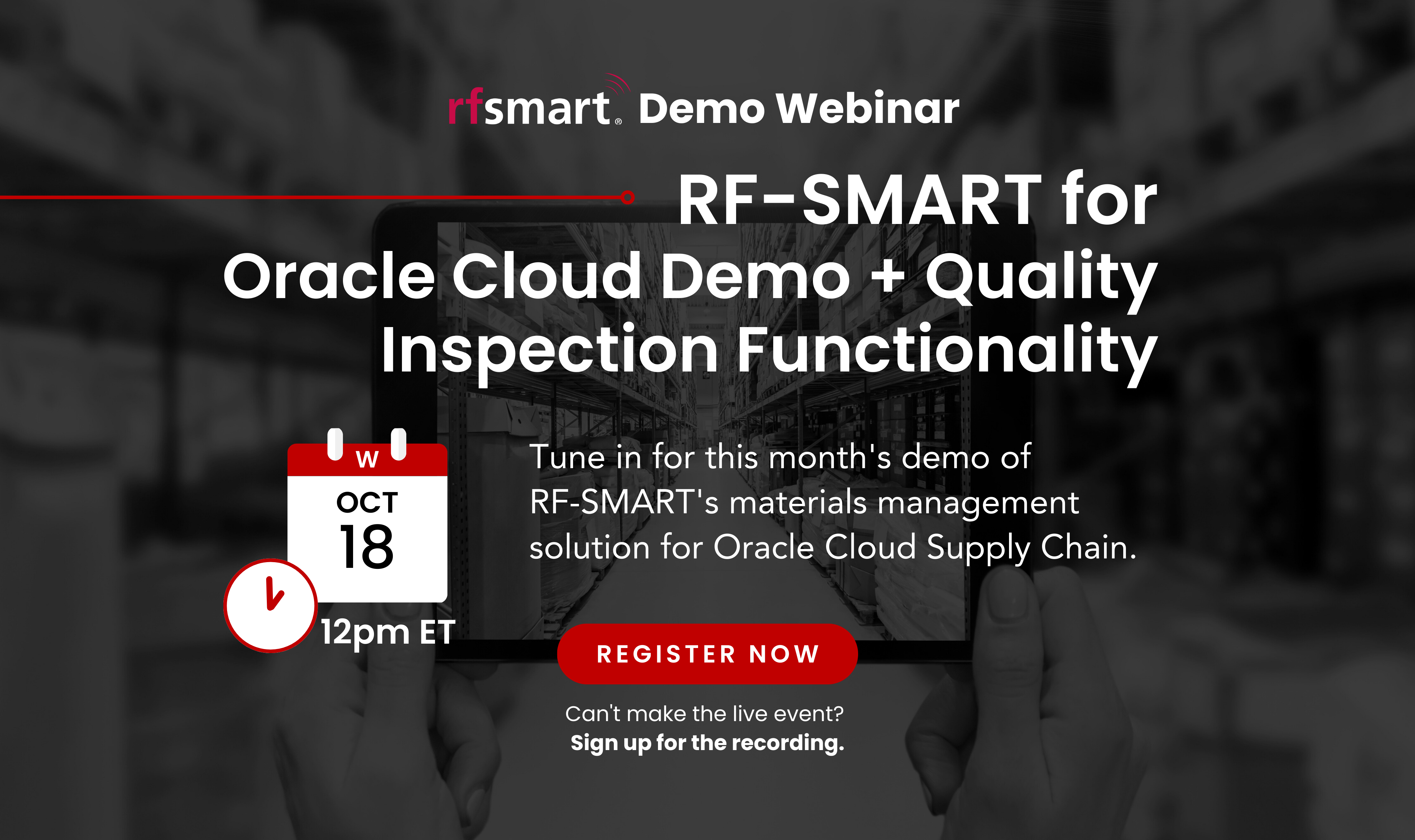 OC Demo Webinar + Quality Inspection Functionality